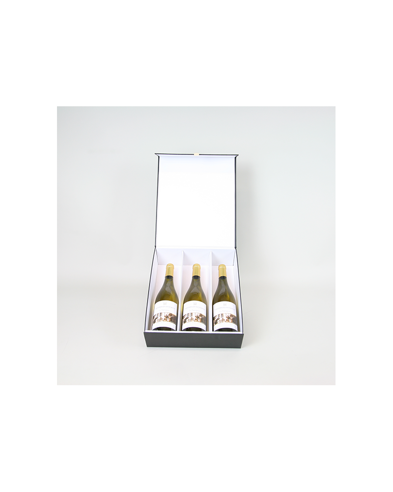Box insert for 3 bottles - packaging for 3 bottles