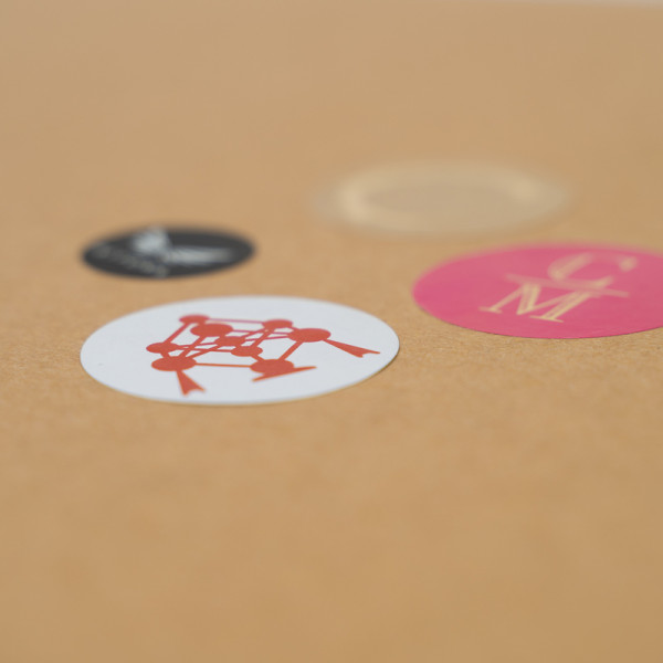 Round acetate stickers