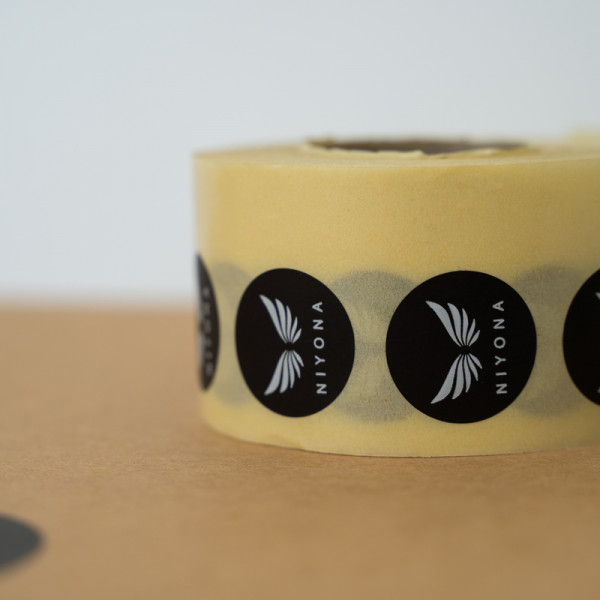 Round acetate stickers